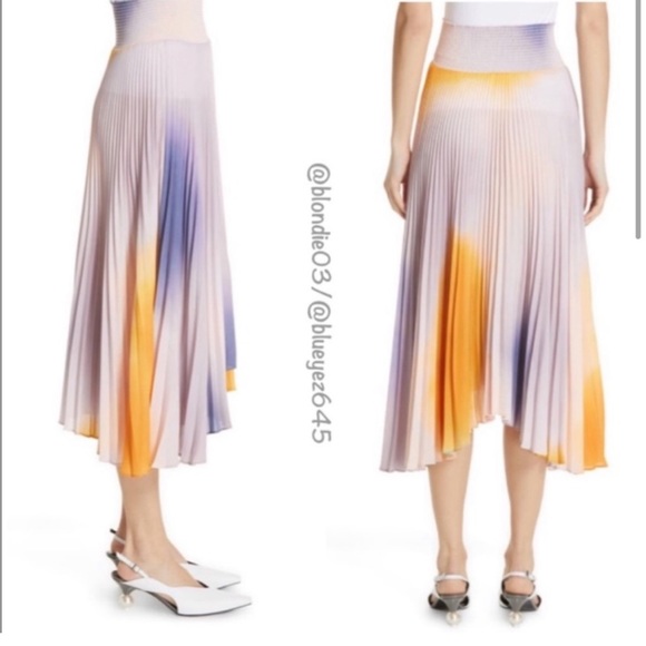 A.L.C. | Skirts | Alc Sonali Dip Dye Shark Bite Hem Skirt S | Poshmark